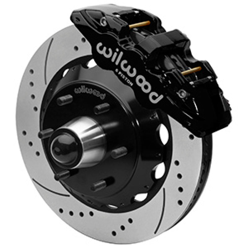 Wilwood 63-87 C10 CPP Spindle AERO6 Front BBK 14in Drilled/Slotted 6x5