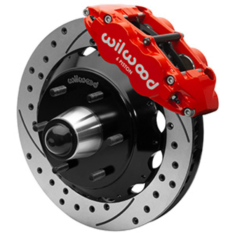 Wilwood 63-87 C10 CPP Spindle FNSL6R Front BBK 13in Drilled/Slotted 6x